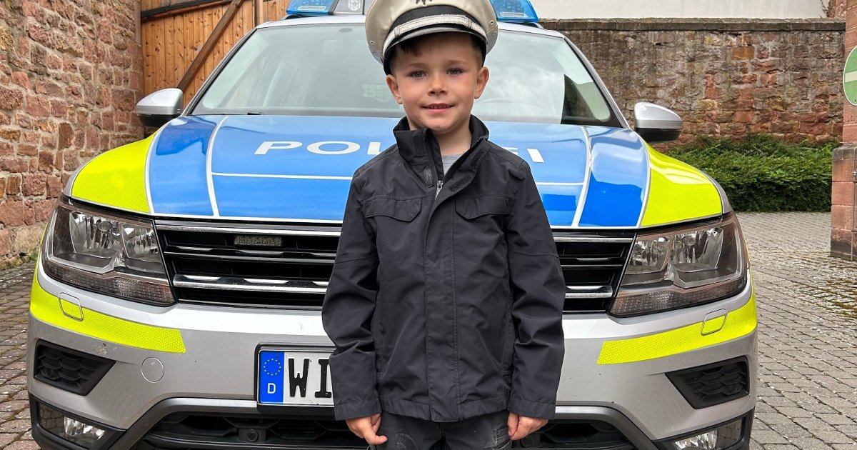 Vorschulkinder zur Besuch bei der Polizei | SV Schlitz